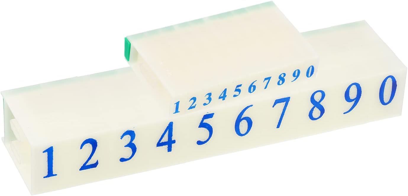 Amazon.com: uxcell Rubber Head Number Stamp Set Large Detachable 0-9 ...