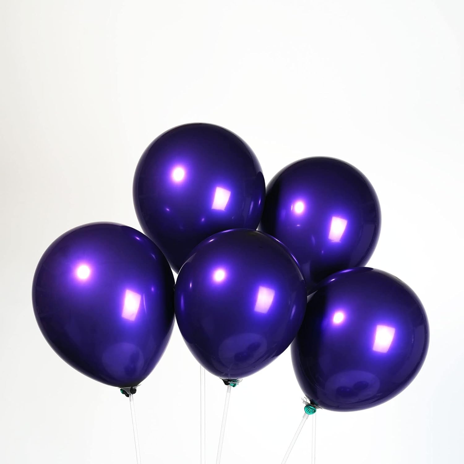 Amazon.com: Chrome Dark Purple Double-Stuffed Balloons 10 inch 50pack ...