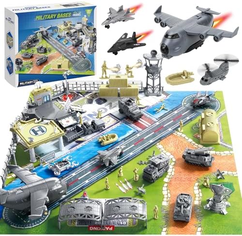 Amazon.com: deAO Army Men Action Figures Military Base Set Military ...