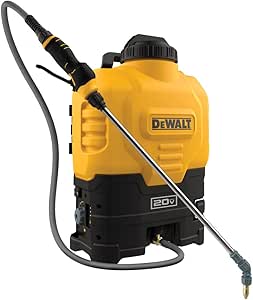 DEWALT 190681 20V MAX 4 gal. Lithium-ion Cordless Backpack Sprayer Kit ...