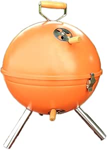 Barbecue Charcoal Grill Football Shape Grill, Barbecue Stove with Lid ...