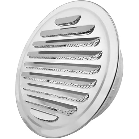 Waziaqoc Stainless Steel Soffit Vents (3 Inch), Round Air Vents Louver ...