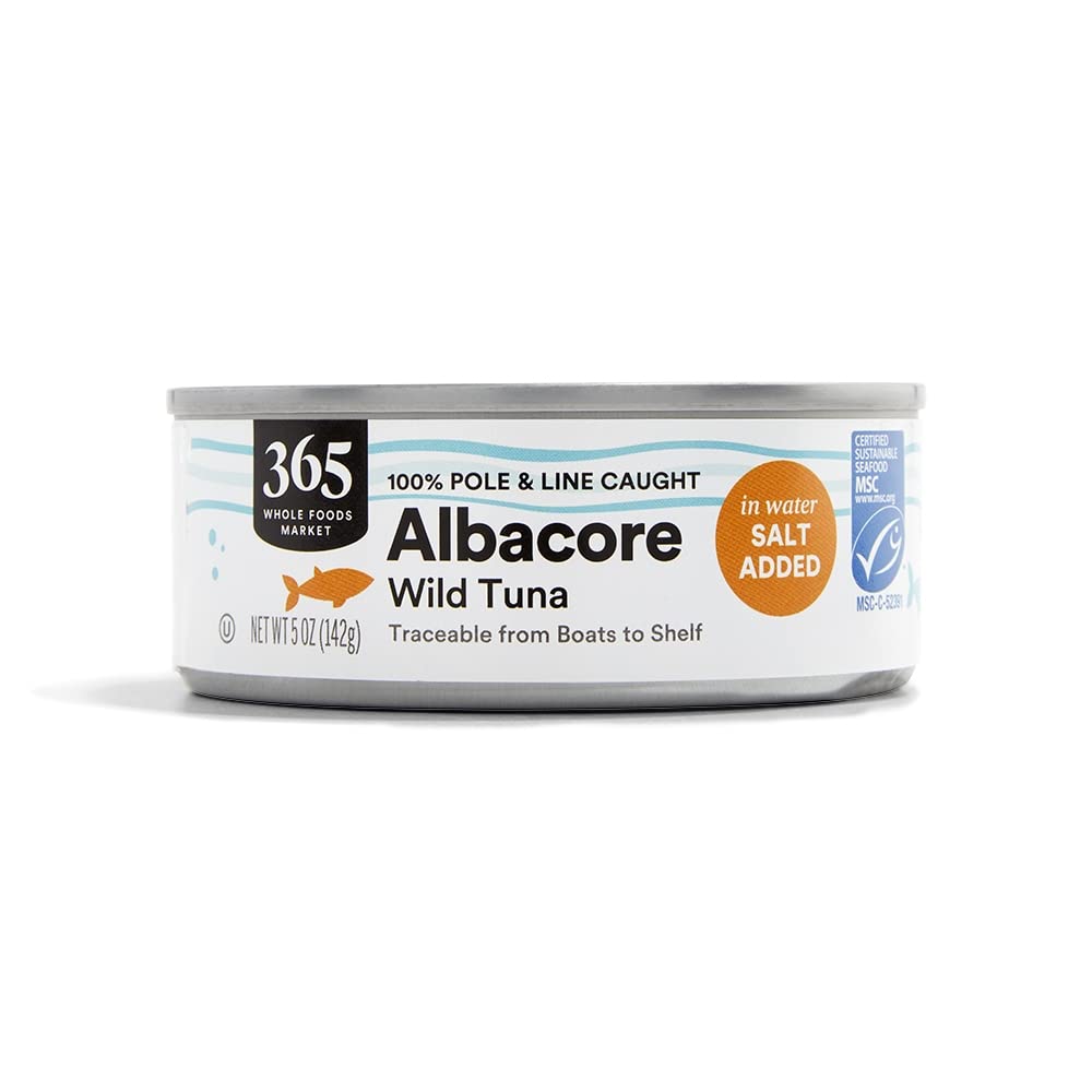 Amazon.com : 365 by Whole Foods Market, Albacore Tuna in Water, 5 Ounce ...