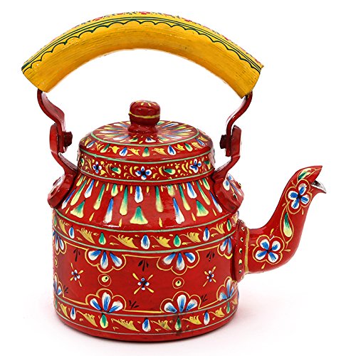 Kaushalam Hand Painted Kettle for Decoration Indian Ethnic Teapot ...