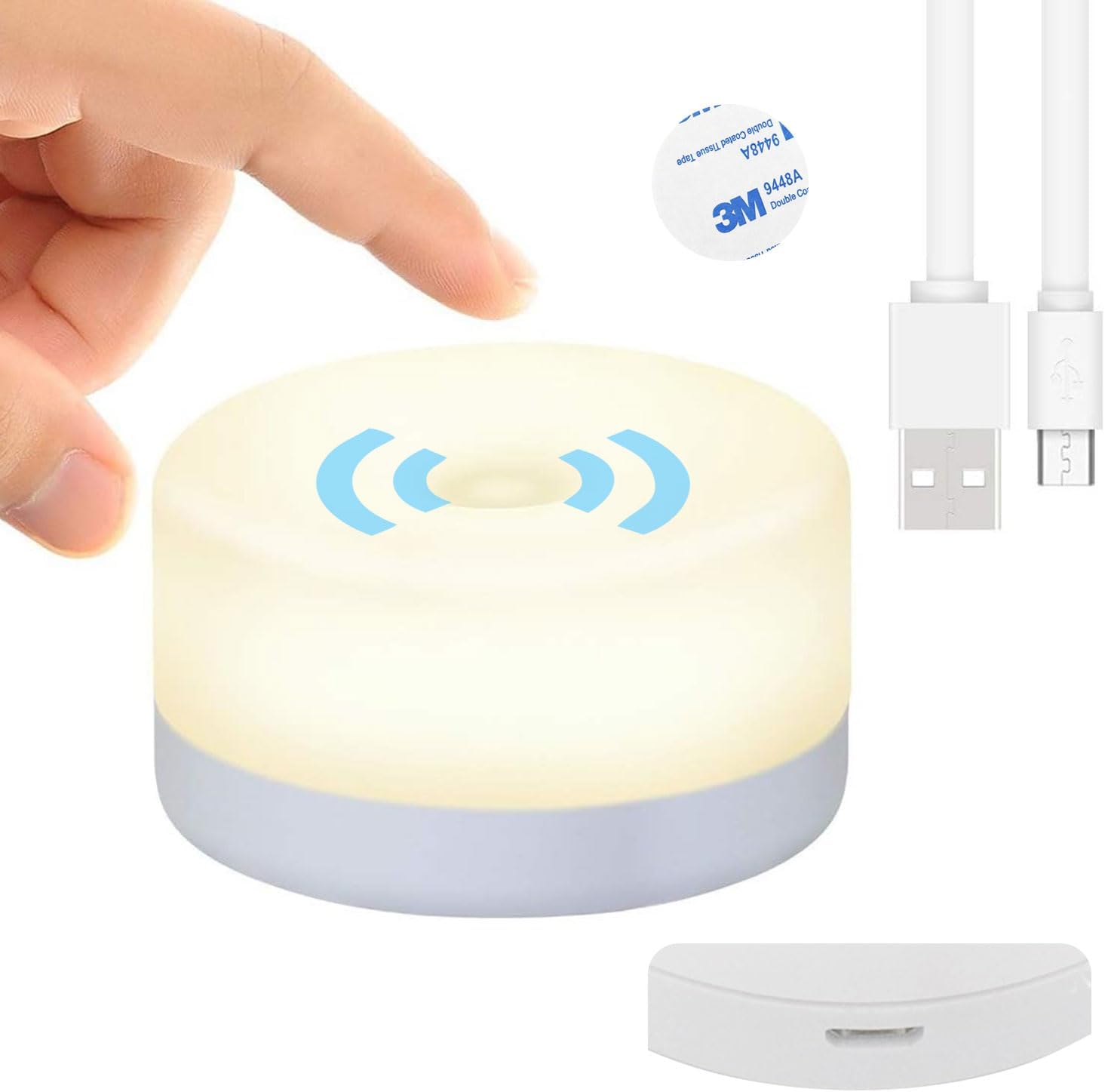 Night Light, Touch Lamp Bedside, Wireless Rechargeable LED Control ...