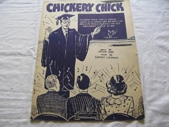 CHICKERY CHICK SYLVIA DEE 1945 SHEET MUSIC SHEET MUSIC FOLDER 408 ...