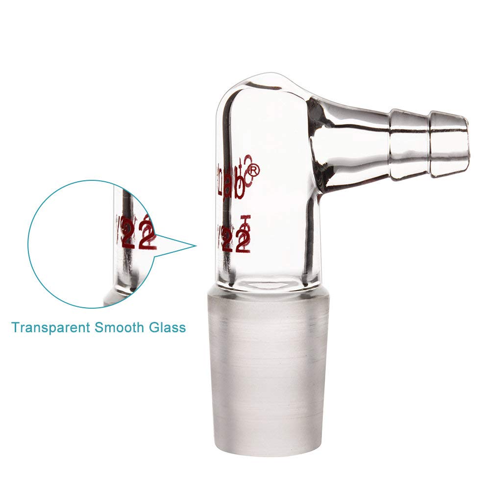 Snapklik.com : Stonylab Glass 90 Degree Vacuum/Gas Adapter ...