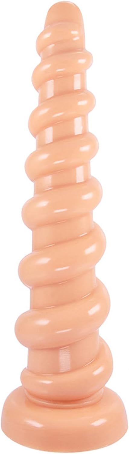 Amazon | Tsukitoy 螺旋式 巨大ディルド 吸盤付アナルプラグ アナルディルド ロングディルド PVC製極太ディルド アナルグッズ 凹凸あり男女兼用 あだるとグッズ 全長27 ...