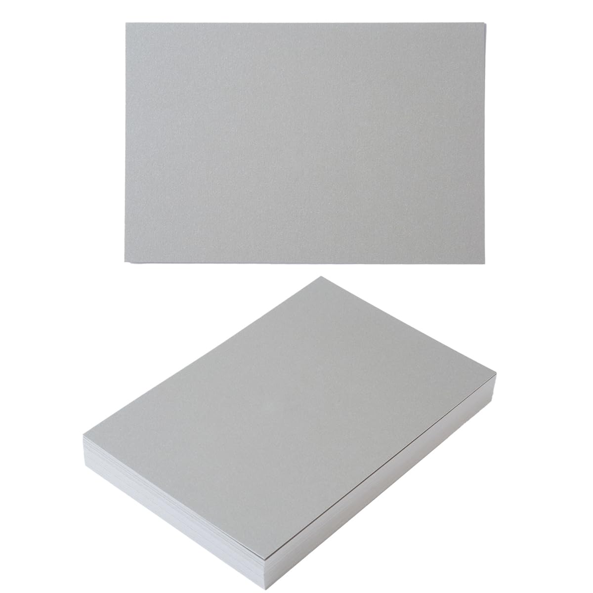 Amazon.com : 50 Sheets Shiny Blank Cardstock Paper 250 GSM Shiny Blank ...
