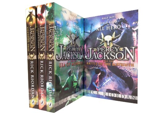 Percy Jackson 4 Books Collection Set Pack Percy Jackson Lightning ...