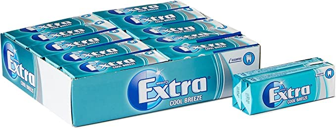 vapewaves Extra Chewing Gum, Sugar Free Cool Breeze Flavour, 30 Packs ...