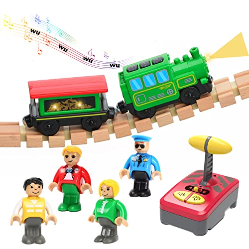 Battery Operated Train Set for Wooden Train Track,Electric Magnetic ...