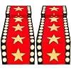 Amazon.com: 2 Pcs 13 x 72 Inch Movie Night Table Runner with Gold Star ...