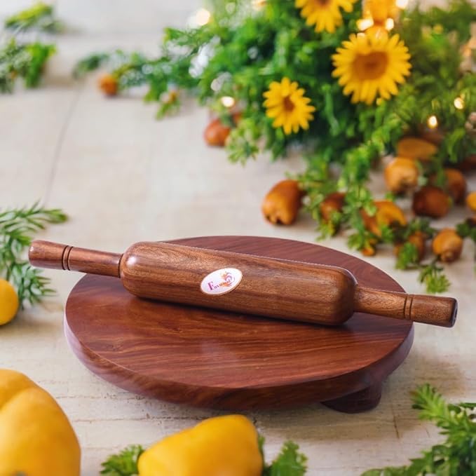 Buy Foxwood- Chakla Belan Set 12 Inch Diameter with 14 Inch Rolling Pin ...
