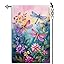 Amazon.com : Jauageon Spring Summer Dragonfly Garden Flag Glass Style ...
