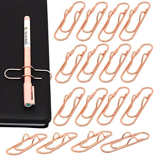Amazon.com: COKSDUPID 20PCS Metal Pencil Clips, Rose Gold Pen Clips ...