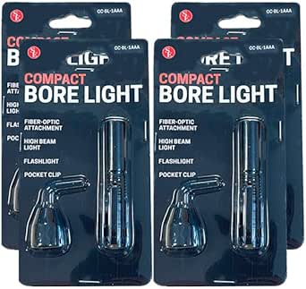 Sluice Monkey (4 Pack Compact Fiber Optic Bore Light & Flashlight W ...