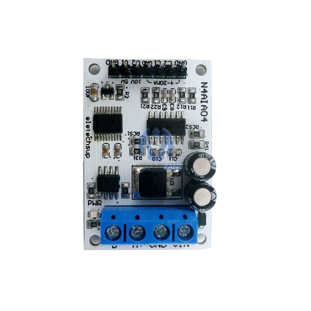 4-20MA RS485 Voltage Current Analog Collector ADC Modbus RTU 4-Channel ...