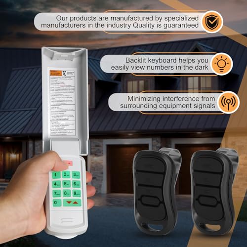 Snapklik.com : GK-R Keypad And 2 Pack G3T-R Remote, For Genie Keypad ...