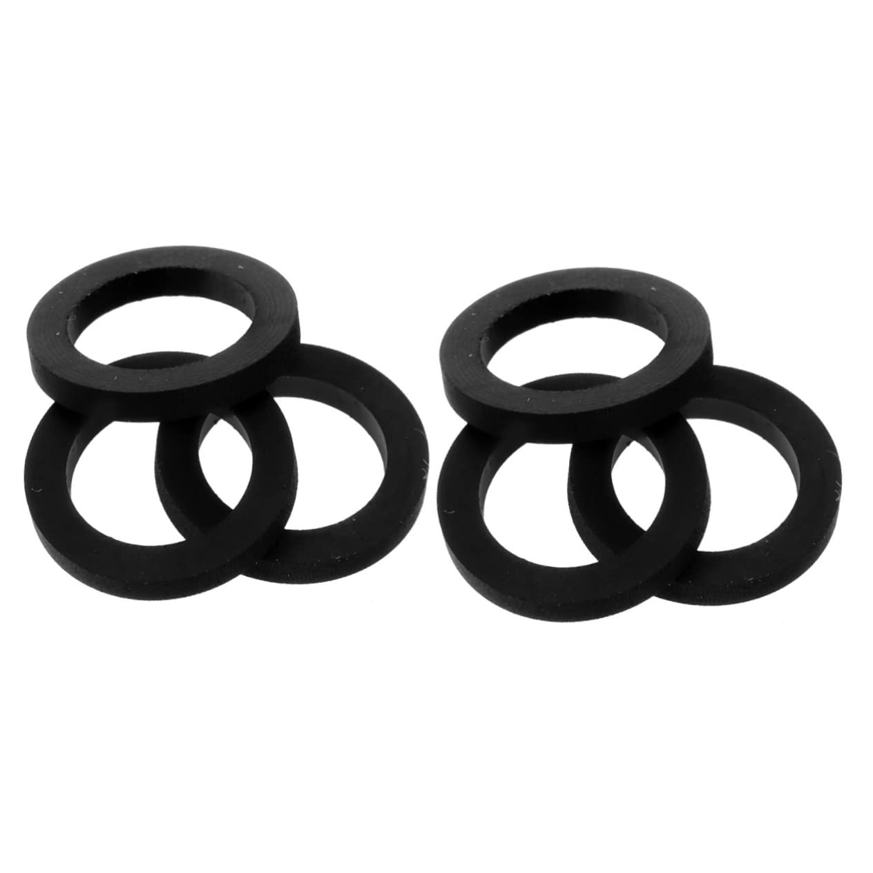 Generic 6 Pcs Record Wheel Rubber Ring Tape Recorder Black : Amazon.in ...