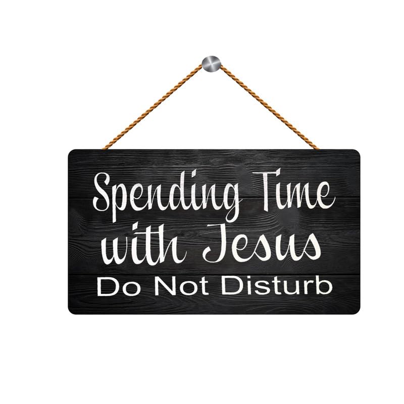 Amazon.com : Wood Family Signs Wall Decor Spending Time With Jesus Do ...