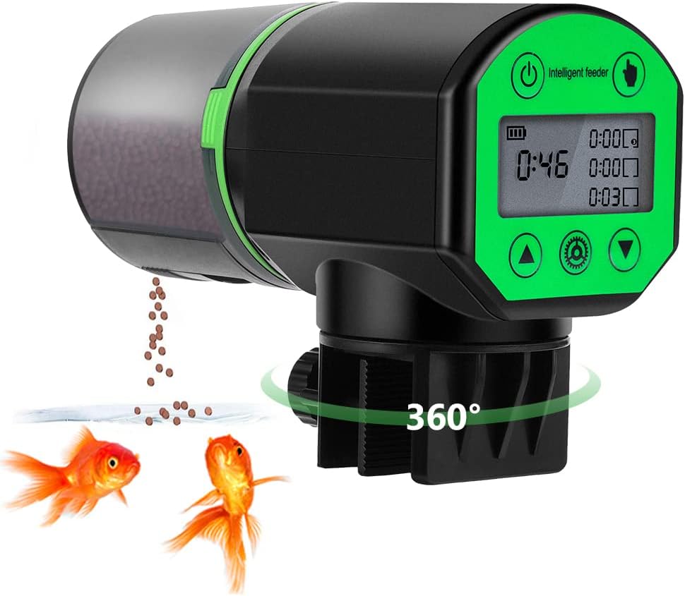 Amazon.com : Automatic Fish Feeder for Aquarium: Auto Feeding Dispenser ...