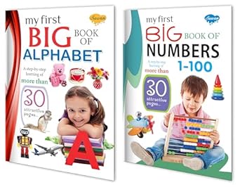 Buy Sawan My First Big Book of Alphabet and Numbers |Pack of 2 Books ...