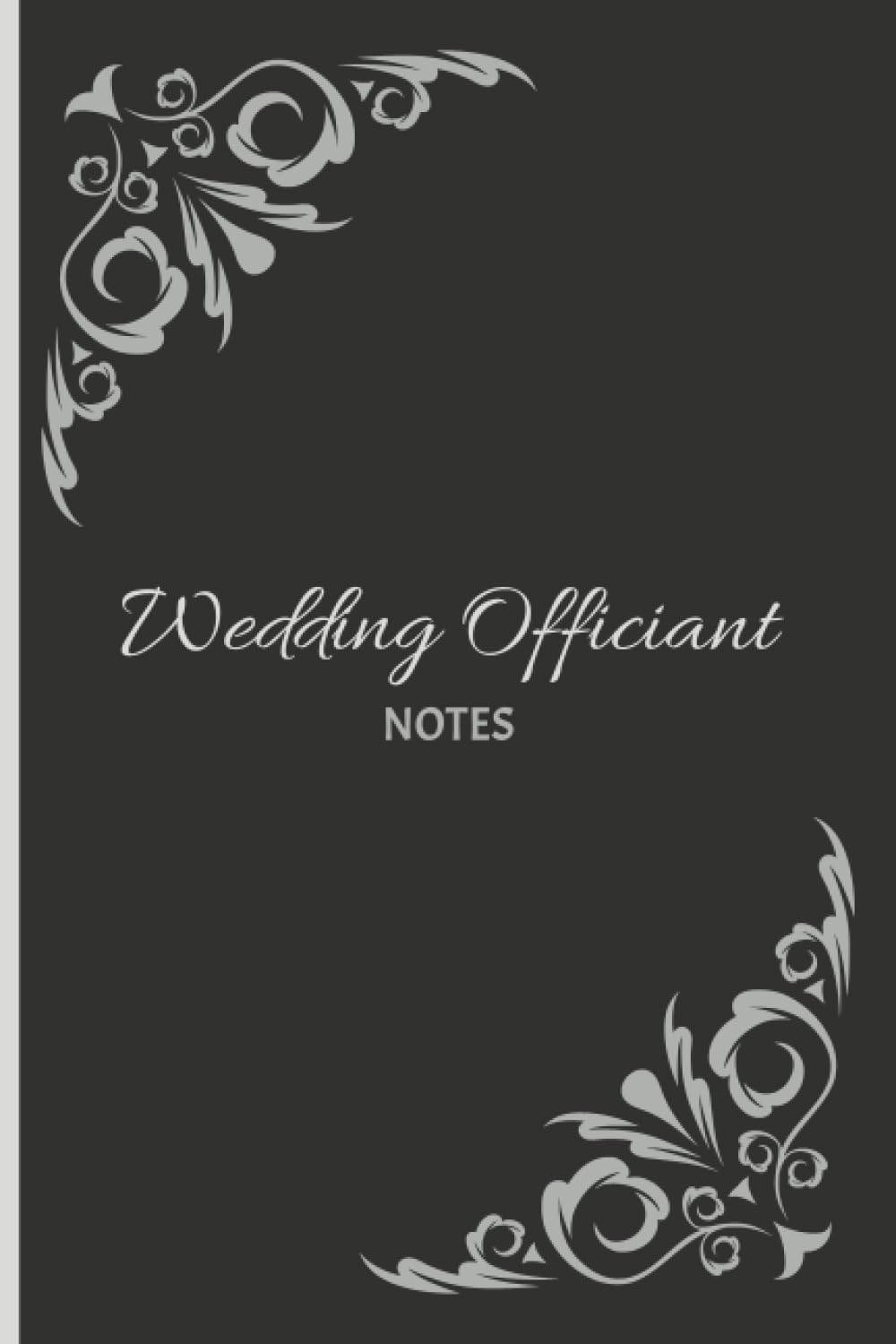 Wedding Officiant Notes: Beautiful Officiant Book for Ceremony. Black ...