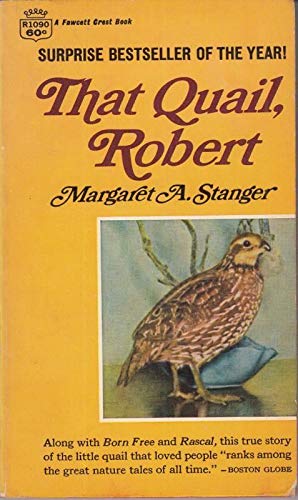 That Quail, Robert (Fawcett Crest T1609): Margaret A. Stanger: Amazon ...