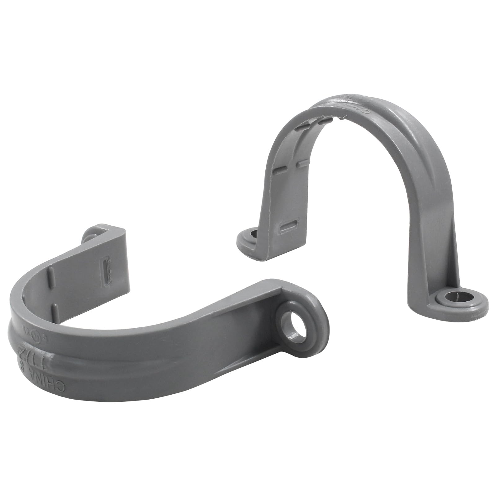 Jiozermi 12 Pcs Grey 1 1/2 Inch PVC Pipe Straps Conduit Clamps Pipe ...