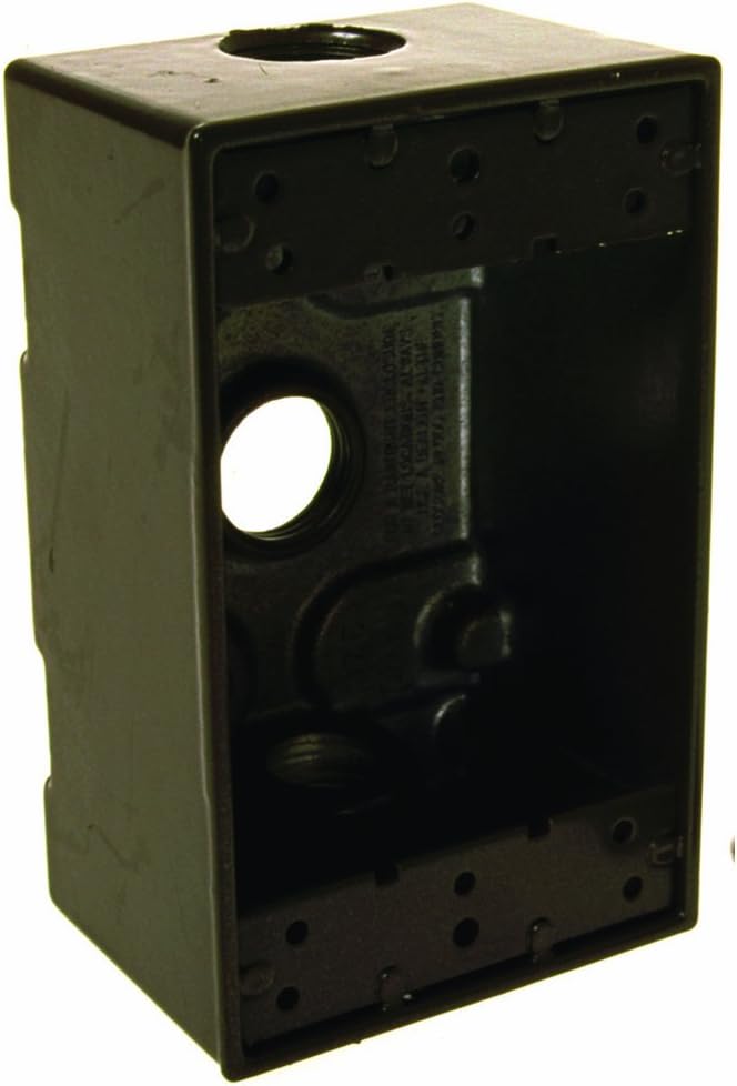 RAB Lighting RAB B3B Weatherproof Outlet Box, Black - Electric Plugs ...