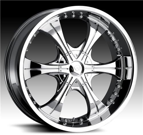 Amazon.com: VCT WHEELS SCARFACE 2 CHROME 5X115/5X5.5 +14 - 22X9.5 ...