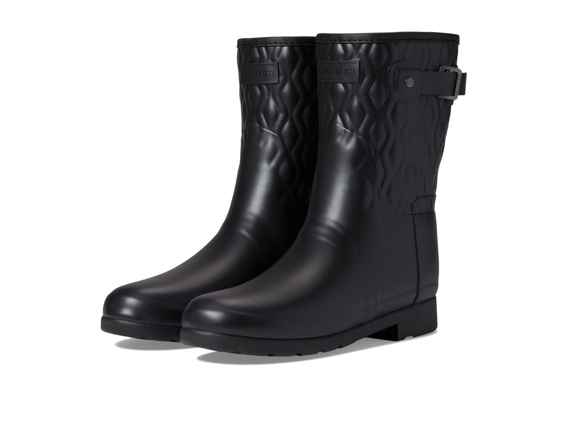 Snapklik.com : Hunter Refined Short Vertical Quilt Boots For Women ...