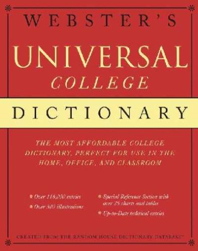 Webster's Universal College Dictionary: Random House: Amazon.com: Books