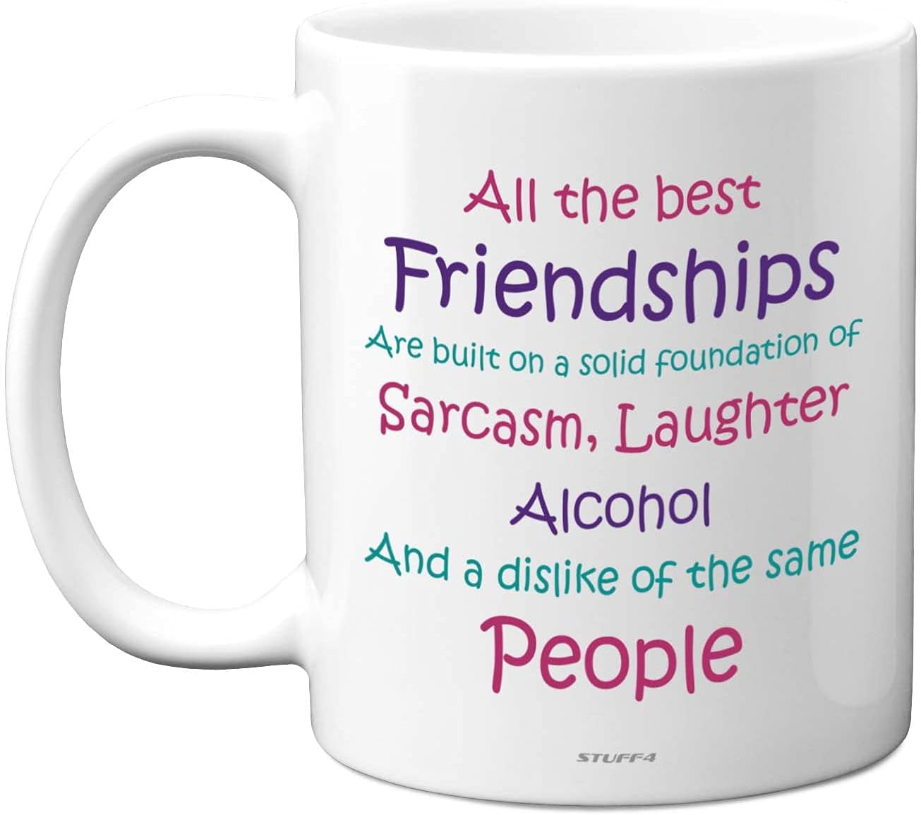 11oz Funny Friends Bras Quotes Mug, Friends Support Quotes Best Choice ...