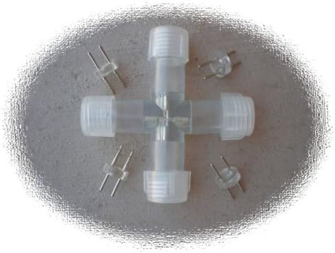 Amazon.com: 10 PACK OF CROSS SPLICES FOR 2 WIRE 1/2 inch LED ROPE ...