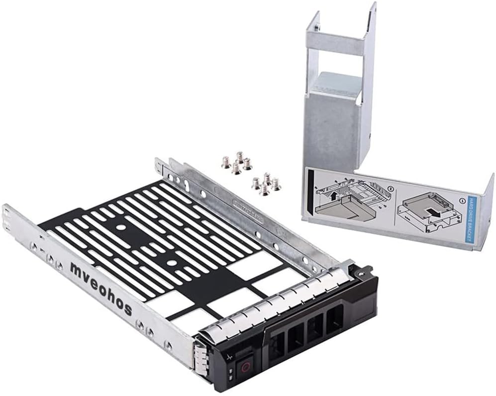 Amazon.com: mveohos 3.5" SAS/SATA Hard Drive Tray Caddy with 2.5" HDD ...