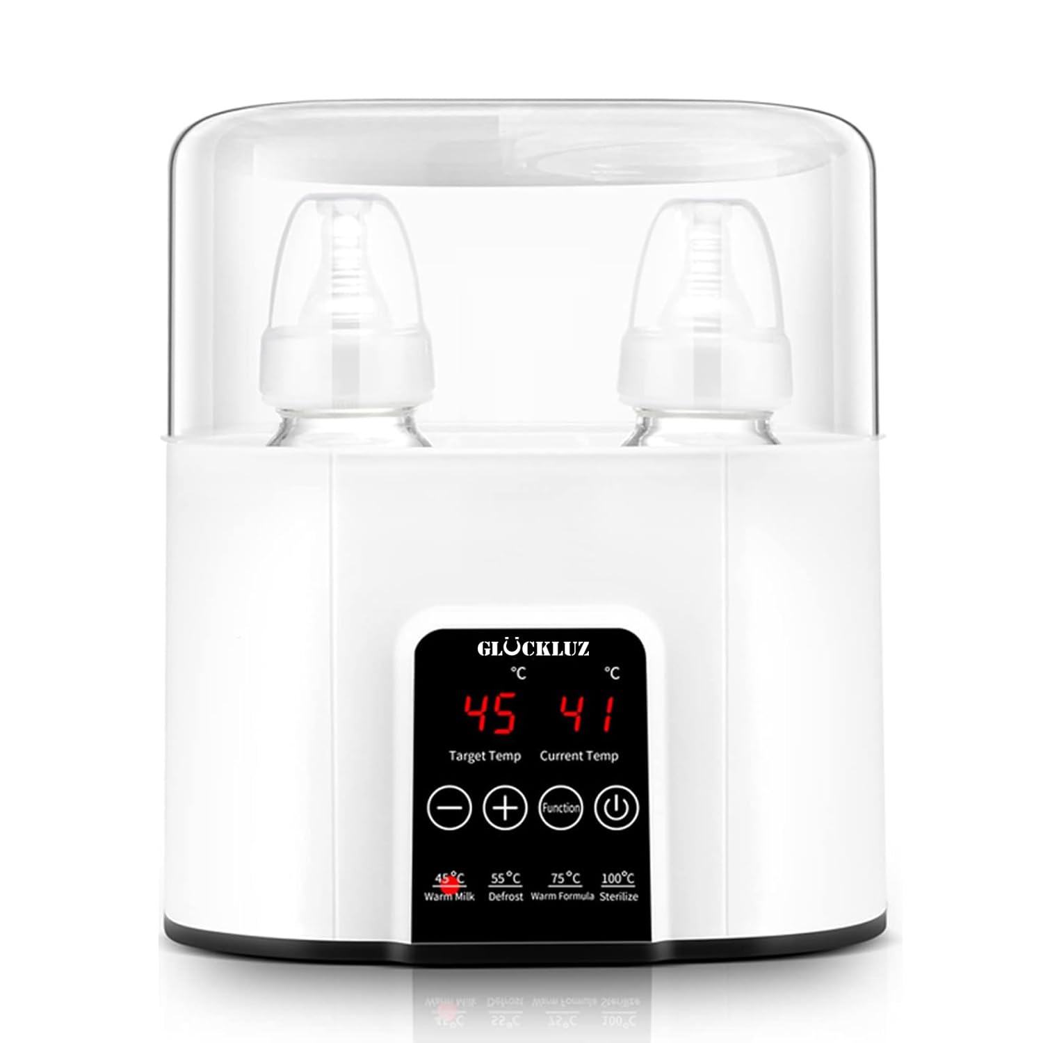 Glückluz Calentador de Biberones Multifuncional, Calienta Biberones ...