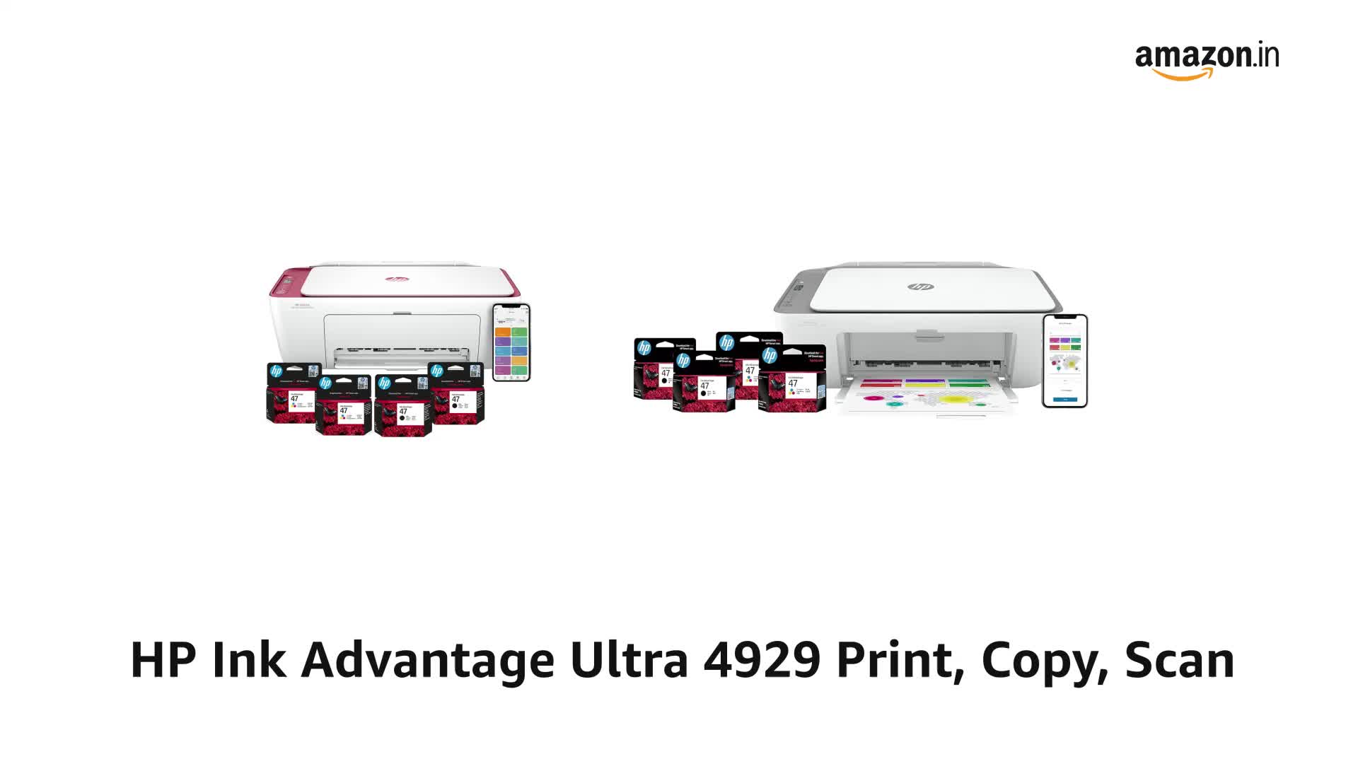Watch HP Ink Advantage Ultra 4929 Print, Copy, Scan, Self Reset WiFi ...
