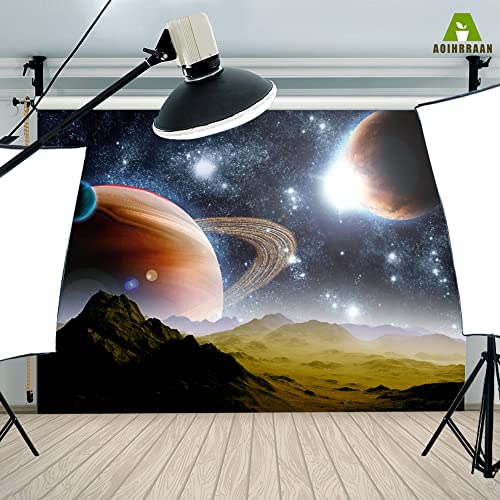 Aoihrraan 3x2m Space Planet Backdrop Galaxy Starry Sky Celestial Night ...