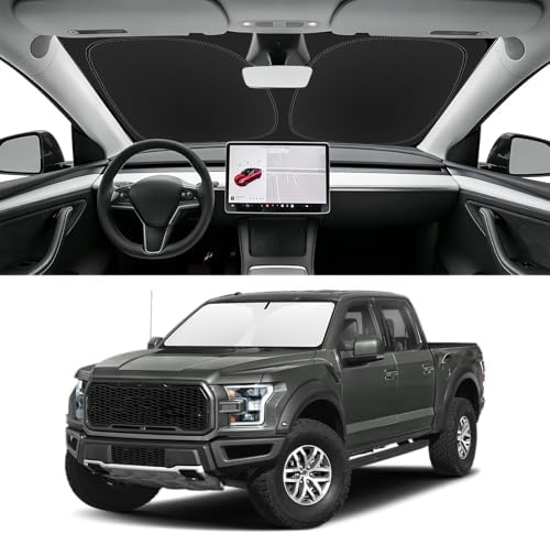 Amazon.com: SLOGENTO Custom Fit Windshield Sun Shade for Ford F150 2015 ...