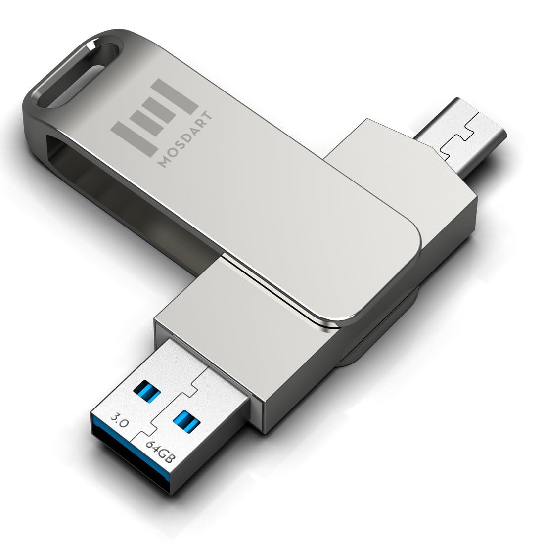 Amazon.com: MOSDART 64GB USB3.1 Fast Speed C and A Dual Flash Drive ...