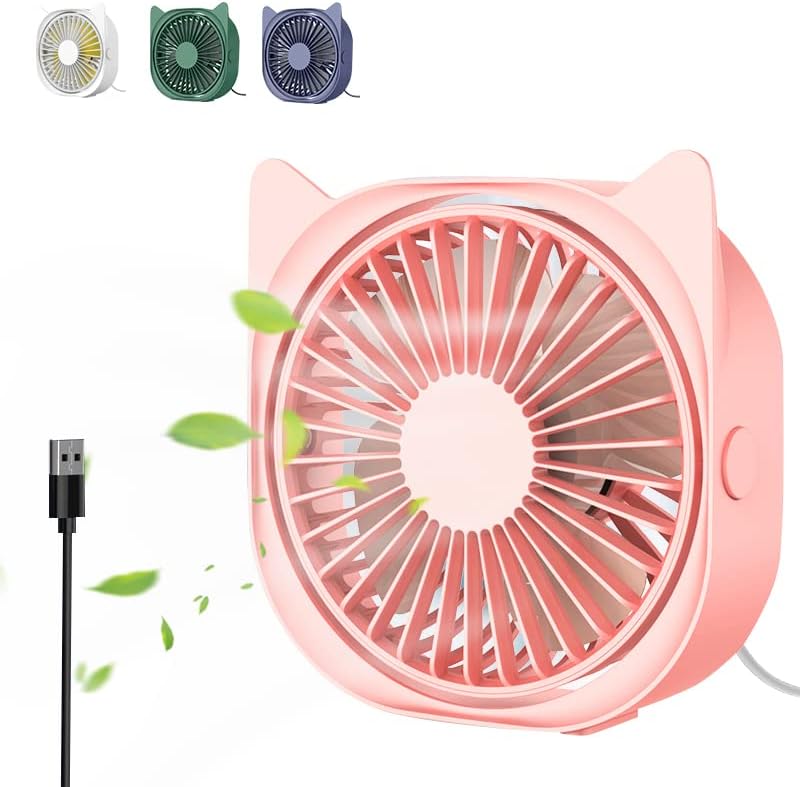 Ventilador de Escritorio USB, Mini Ventilador Portátil, Enfriamiento ...