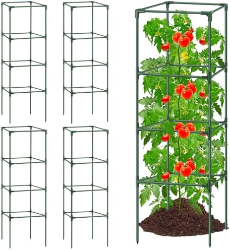 Amazon.com : Tomato Cages,3 Packs Square Tomato Cage for Garden Plant ...
