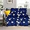 Amazon.com: Christmas Snowflake Blanket 50"x40" Blue White Winter Xmas ...