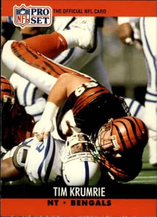 Amazon.com: 1990 Pro Set Football Card #466 Tim Krumrie : Collectibles ...
