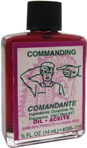 Amazon.com: INDIO Products Commanding Oil 1/2 fl. oz. : Health & Household