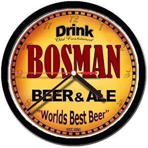 Amazon.com: BOSMAN beer and ale cerveza wall clock : Home & Kitchen