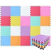 Amazon.com: qqpp EVA Rubber 18 Tiles Interlocking Puzzle Foam Floor ...