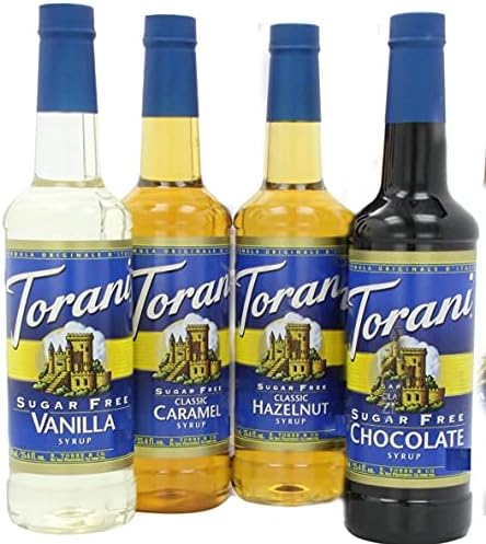 Amazon.com : Torani Syrup, Coffeehouse Variety Pack, 4 12.7 Ounce ...